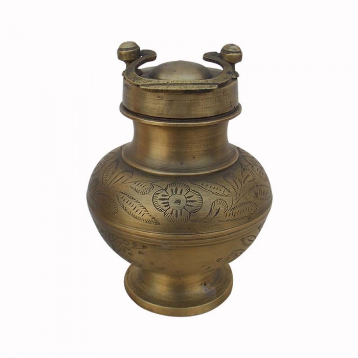 Indian Railway Station Chai Wala Style Vintage Brass Chai Ketali Tea Kettle