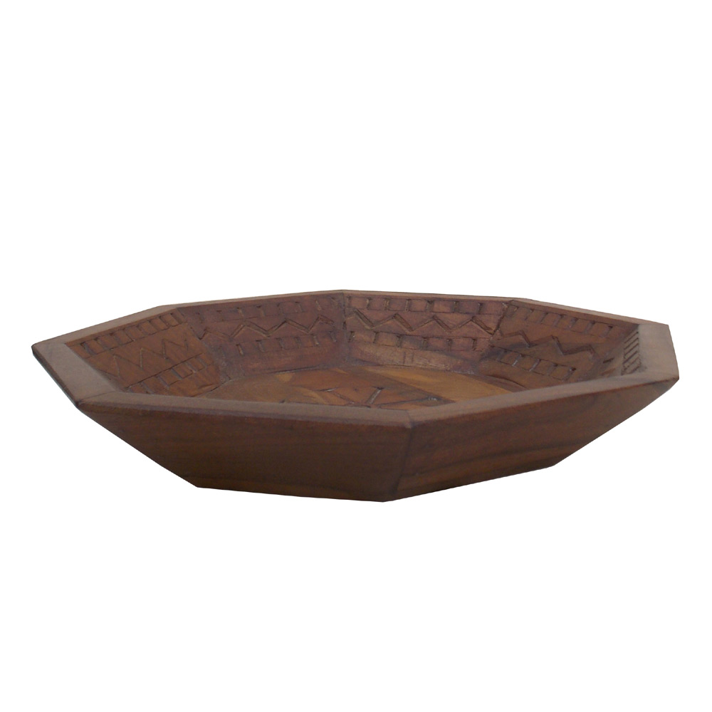 Handcrafted Wooden Octagonal Tray