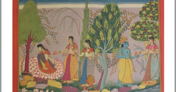 Radha Krishna Raslila Antique